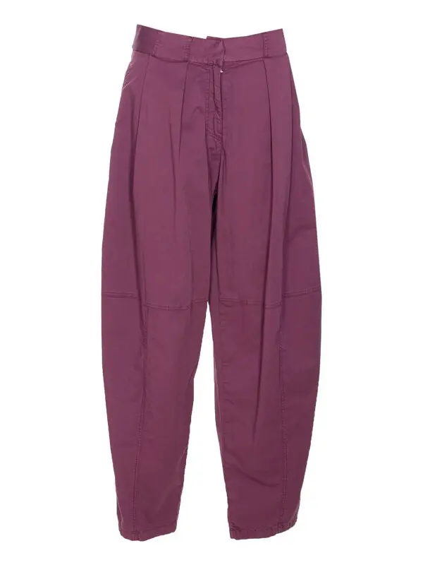 Pinko Belted Wide Leg Trousers - Red