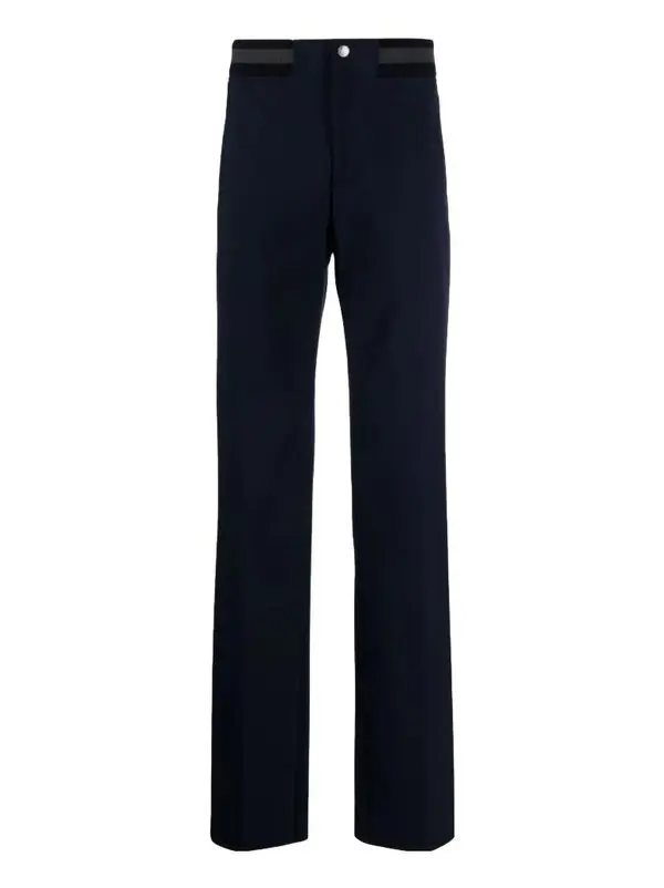 Off-White Mid-rise Straight Leg Trousers - Black