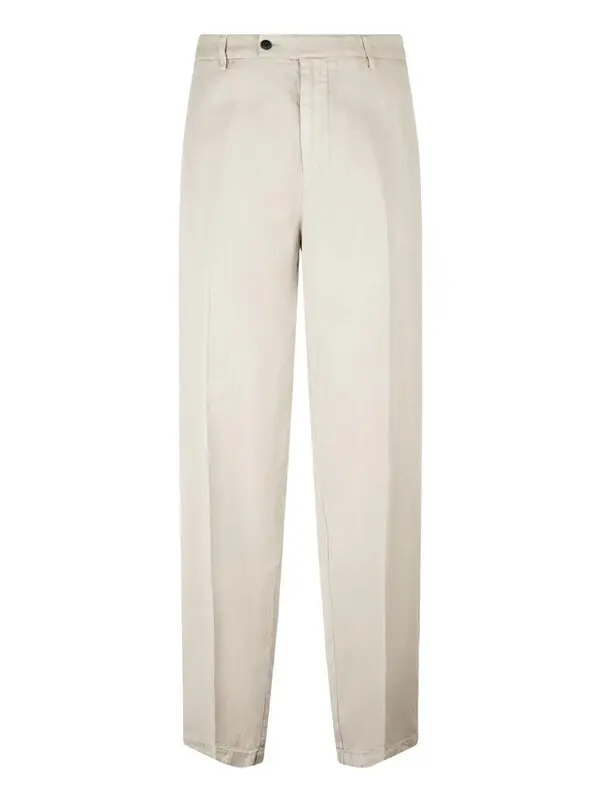 DONDUP Wide Leg Chinos - White