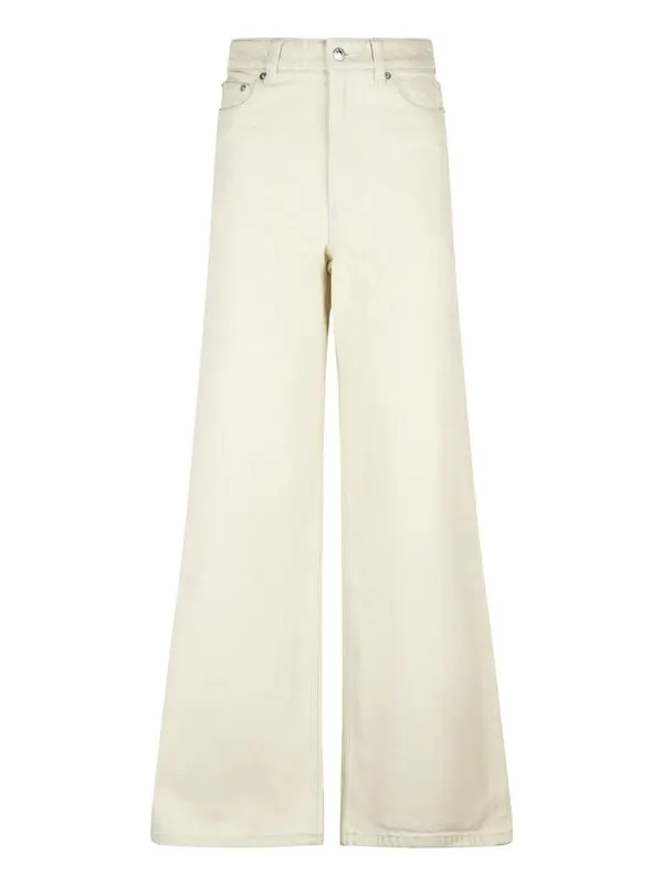 A.p.c. Wide Leg Pants - Bleachedout
