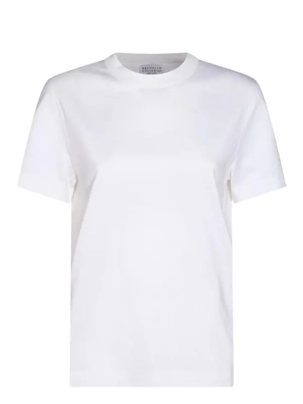 Brunello Cucinelli Short Sleeve Crewneck T-shirt - Off-white
