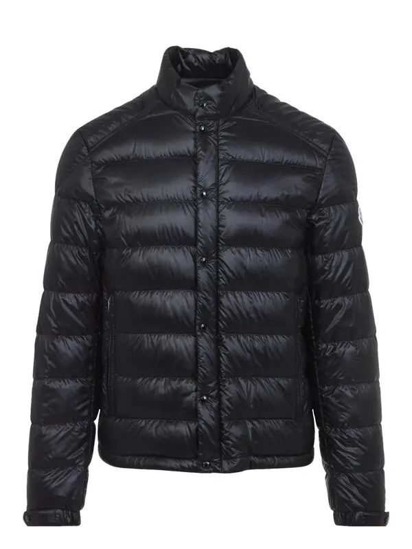 Moncler Shiny Quilted Down Jacket - Black