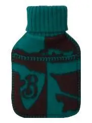 Burberry Hot Water Bottle With Norway Woven Wool Lid - Kingfisher/snug