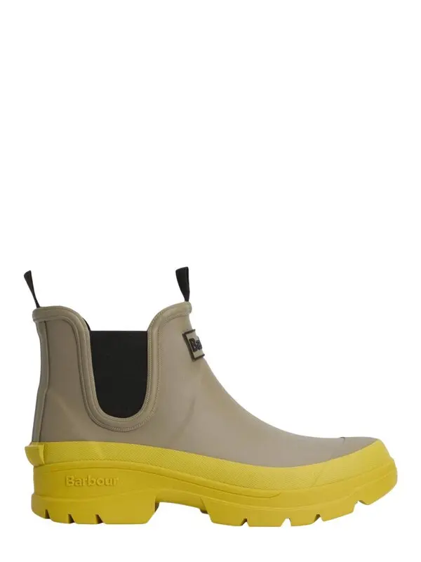 Barbour Nimbus Chelsea Boot - Dark Green/lime