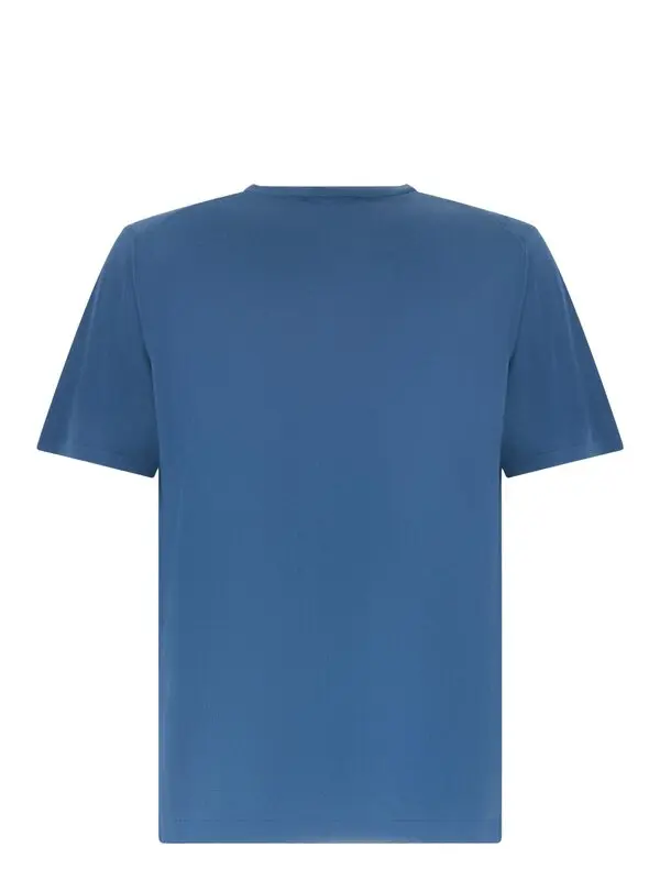 ROBERTO COLLINA Cotton Crew Neck T-shirt - Blue