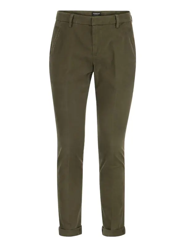 DONDUP Belt-lined Casual Trousers - Brown