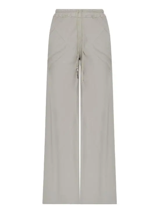 Rick Owens Drawstring Wide Leg Trousers - Gray