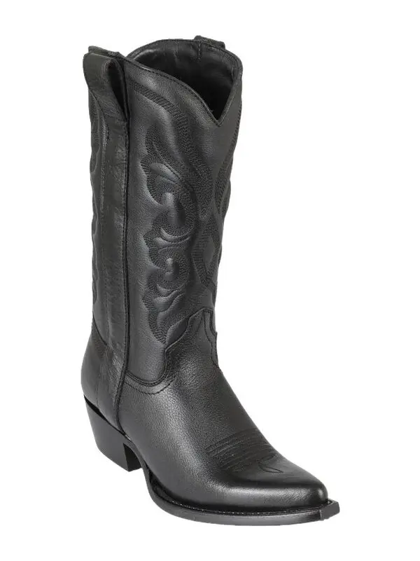 Ash Pointed Toe High Heel Boots - Black