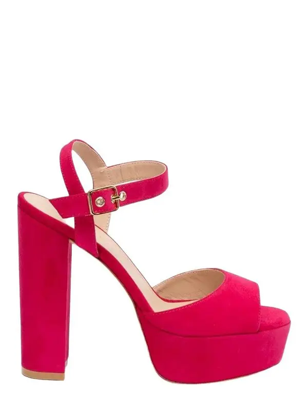 STUART WEITZMAN Ryder Platform Sandals - Red