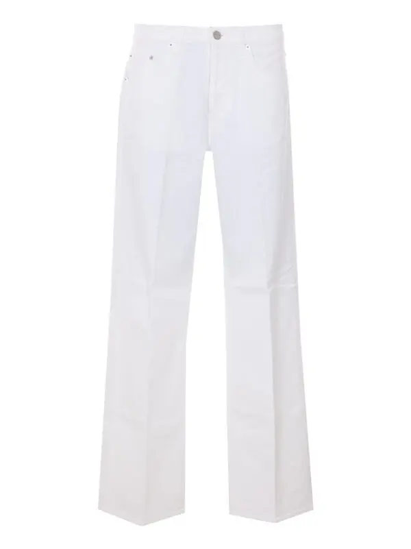 DONDUP Straight-leg Jeans With Logo Detail - White