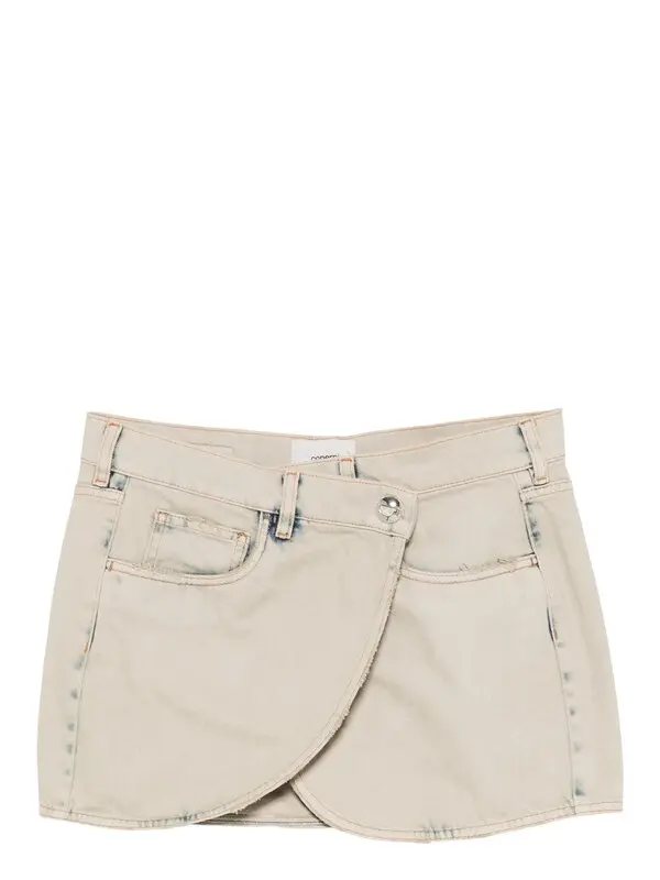 Coperni Denim Mini Skirt - Off-white