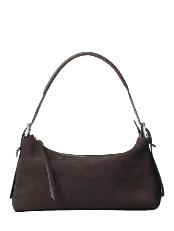LEMAIRE Belted Baguette Bag - Ebony Brown
