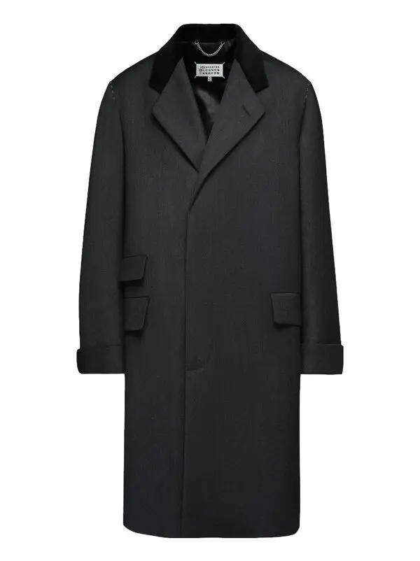 MAISON MARGIELA Wool Coat - Black