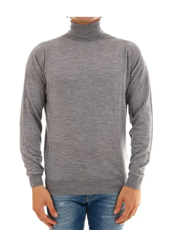 John Smedley Cherwell Turtleneck Sweater - Gray
