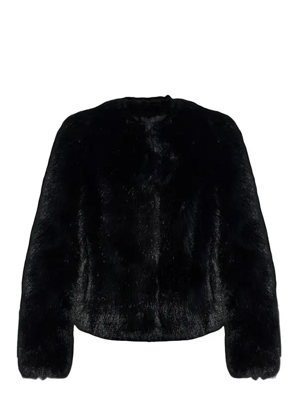 STAND STUDIO Sadie Faux Fur Jacket - Black