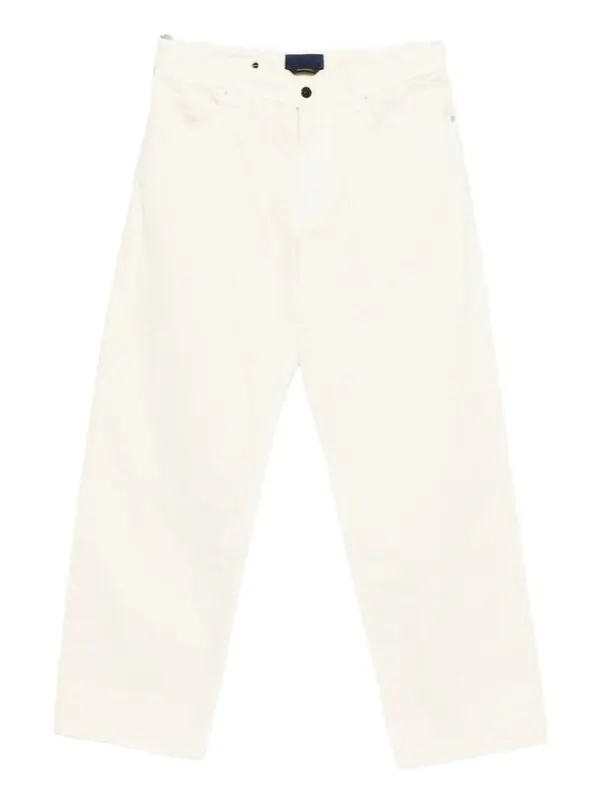 Stone Island Logo Patch Jeans - Light Beige
