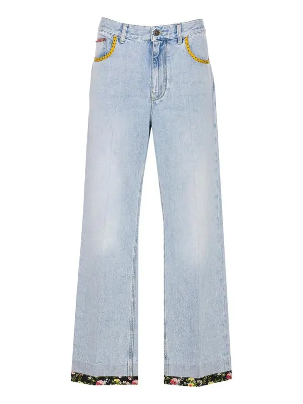 Valentino Garavani Belt Loop Jeans - Light Blue
