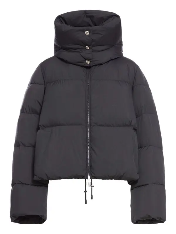 Sportmax High Neck Zip-up Jacket - Black