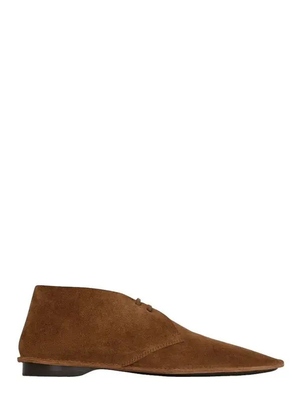 Saint Laurent Suede Desert Boots - Brown