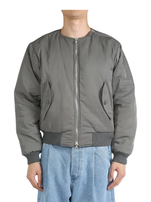 Dries Van Noten Zip-up Bomber Jacket - Grey