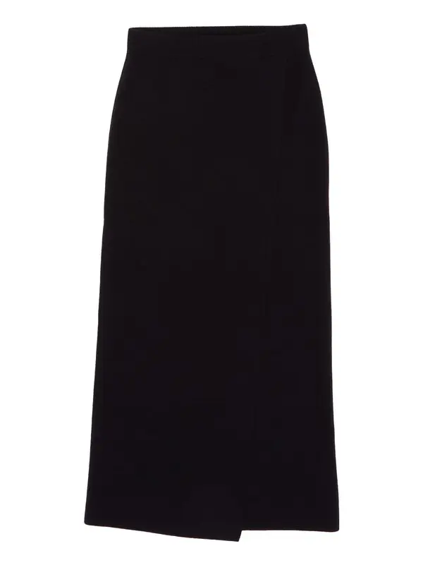 Max Mara Umbria High Waist Knitted Skirt - Black