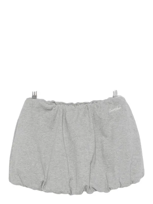 DUNST Bubble-hem Mini Skirt - Grey