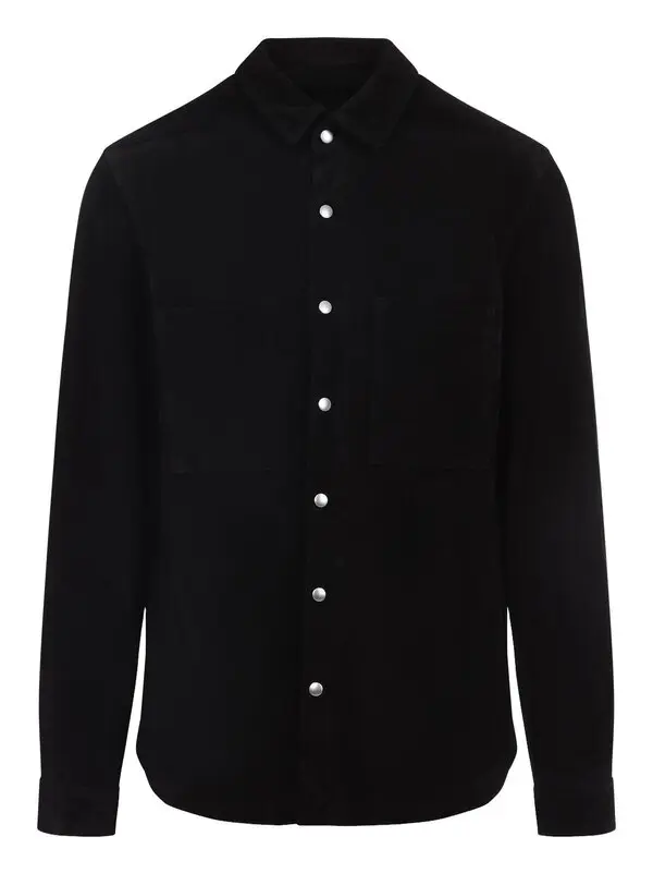 Rick Owens Buttoned Outershirt - Black