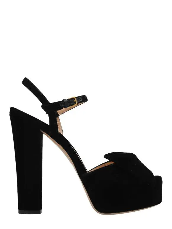 TOM FORD Bow Detailed Platform Sandals - Black