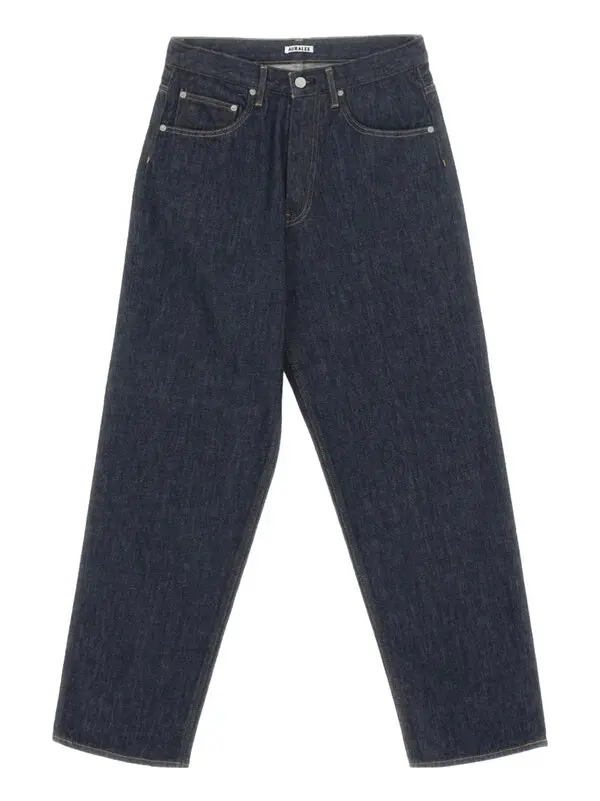 Auralee Straight-leg Cut Jeans - Black