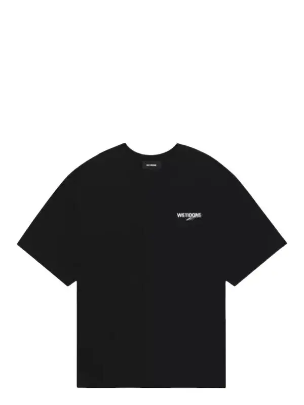 We11Done Logo Cotton T-shirt - Black