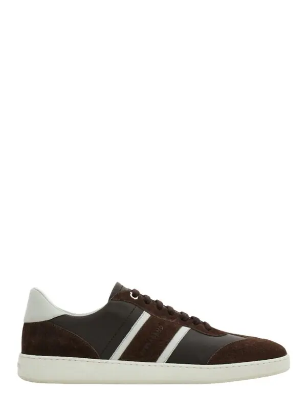 FERRAGAMO Low-top Sneakers With Signature Detail - Testa Di Moro