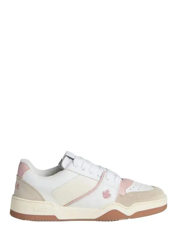 Dsquared2 Spiker Panelled Lace-up Sneakers - White