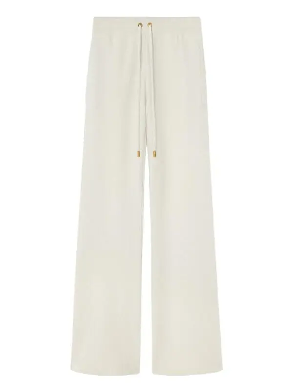 Versace Drawstring Flared Trousers - White