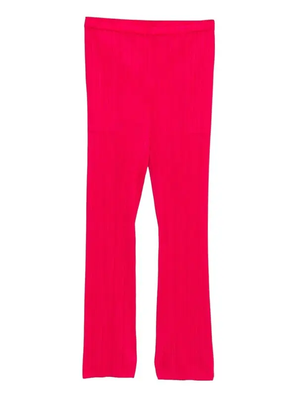 PLEATS PLEASE BY ISSEY MIYAKE Elasticated Pleated Trousers - Red