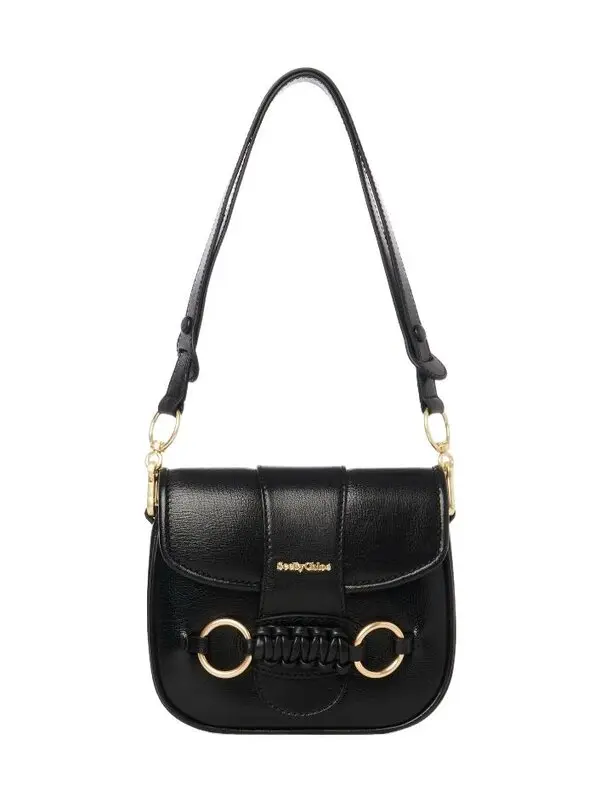 See By Chloé Saddie Leather Crossbody Bag - Black