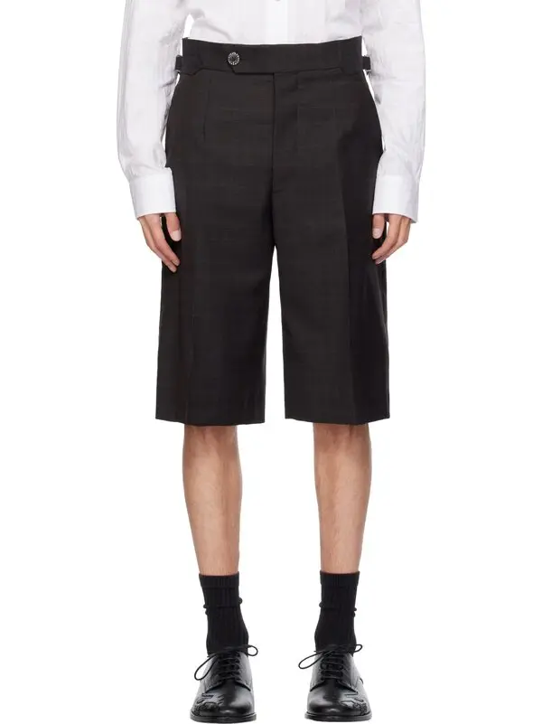 VIVIENNE WESTWOOD Humphrey Mid-rise Tailored Shorts - Brown