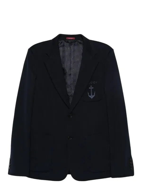 Gucci Long Sleeve Blazer - Black