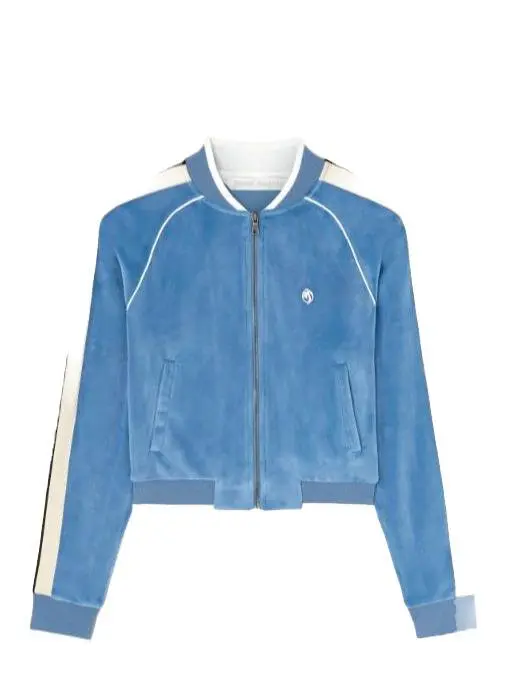 Palm Angels Oval Palm Track Jacket - Light Blue