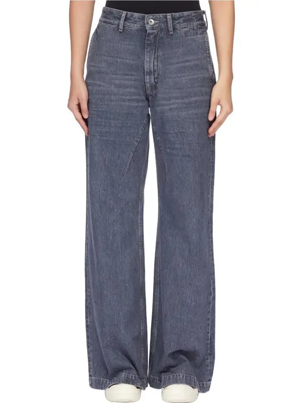Rick Owens Wide Leg Jeans - Washed Ash