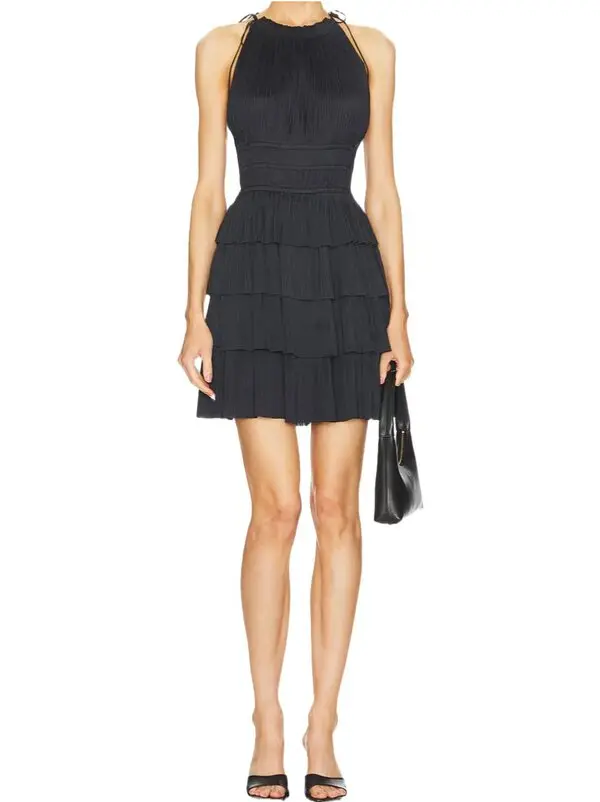 Ulla Johnson Sleeveless Tiered Dress - Black