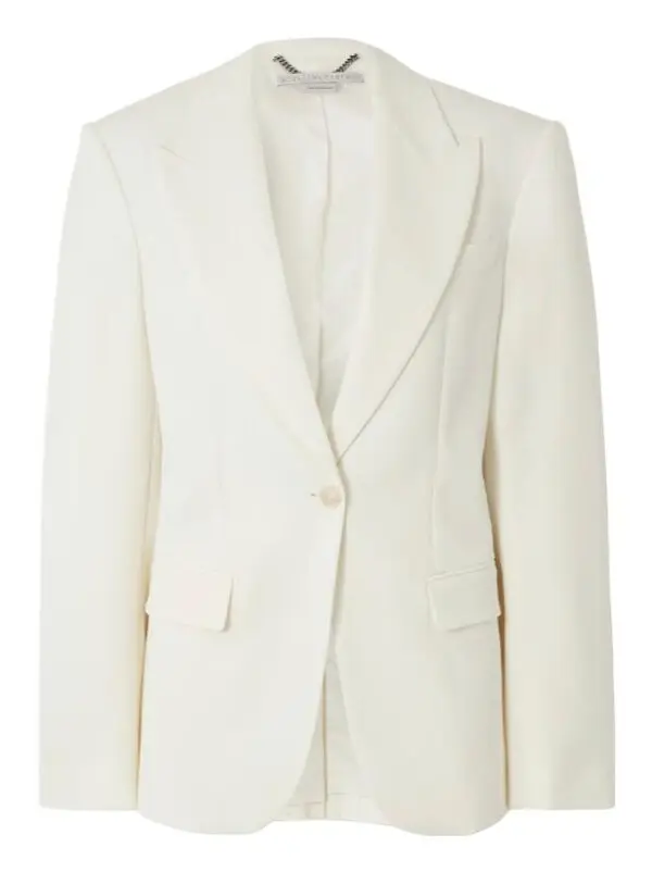 Stella McCartney Long-sleeved Suit Coat - White