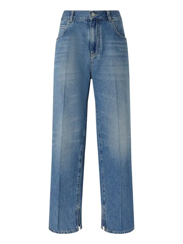Pinko Lovely Logo Patch Jeans - Blue