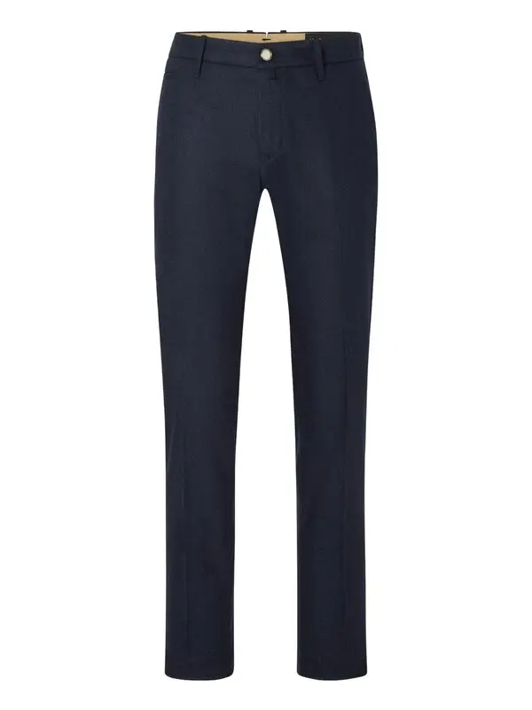 Jacob Cohen Skinny-cut Virgin Wool-blend Trousers - Mixed Blue