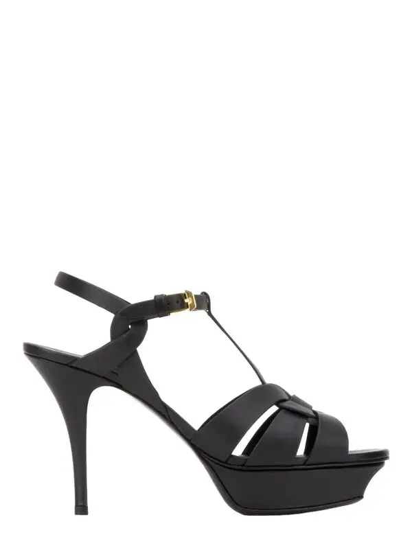Saint Laurent Tribute Open Toe Sandals - Black