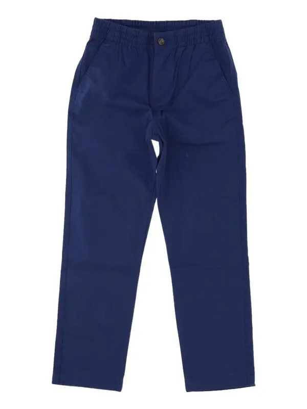 Polo Ralph Lauren Elasticated Waist Trousers With Button Detail - Blue
