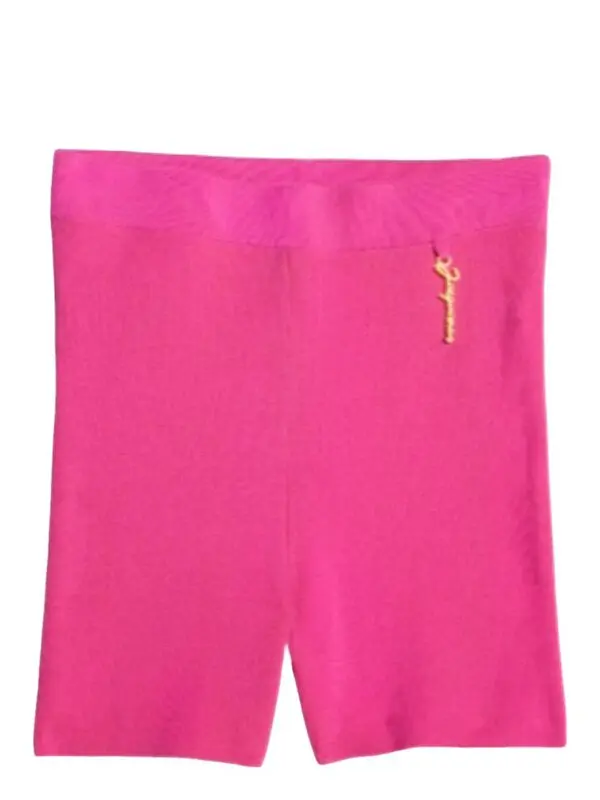 Jacquemus Le Short Pralu Knitted High-waisted Shorts - Pink