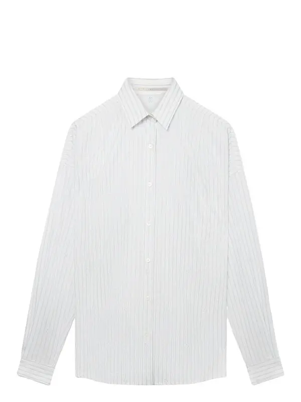 Stella McCartney S-wave Striped Jacquard Shirt - White