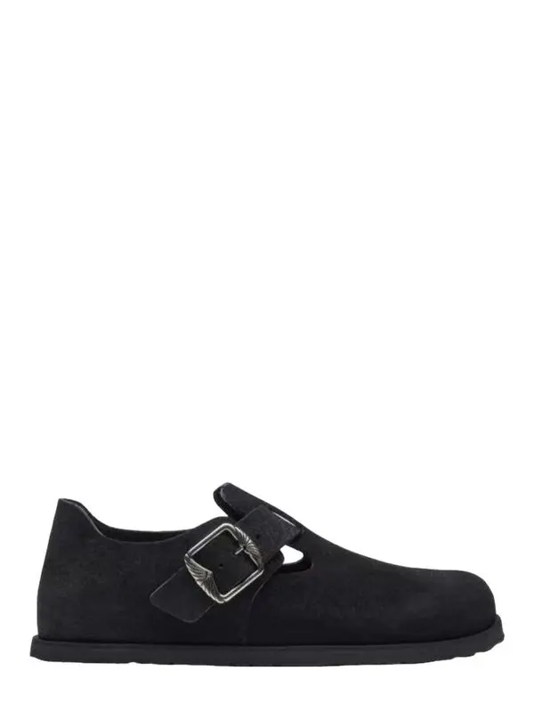 BIRKENSTOCK Suede Mary Jane Flat - Black
