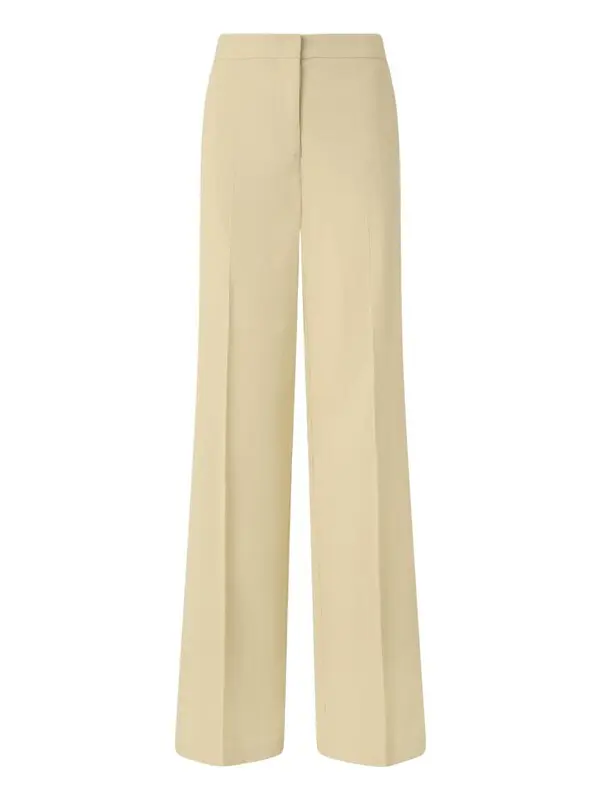 Pinko Stretch Pleated Wide-leg Trousers - Nude
