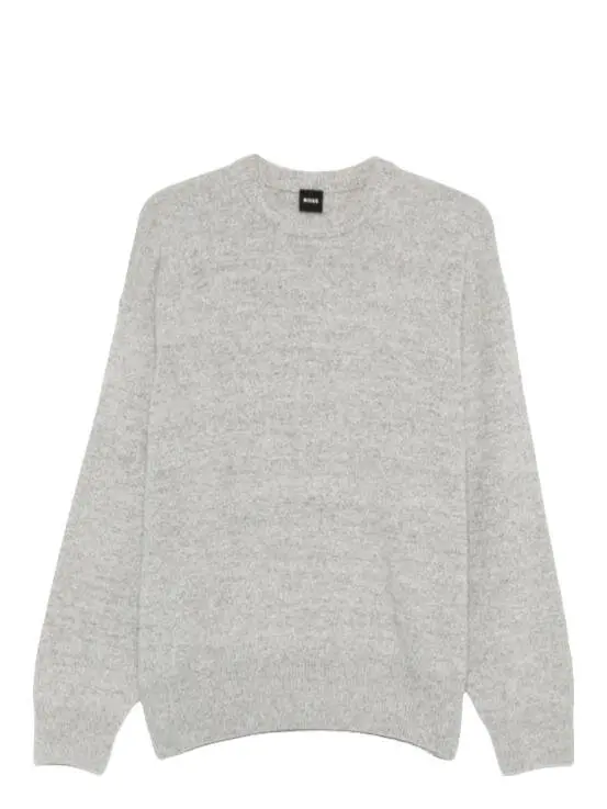 Hugo Boss Crew Neck Long Sleeve Sweater - Gray